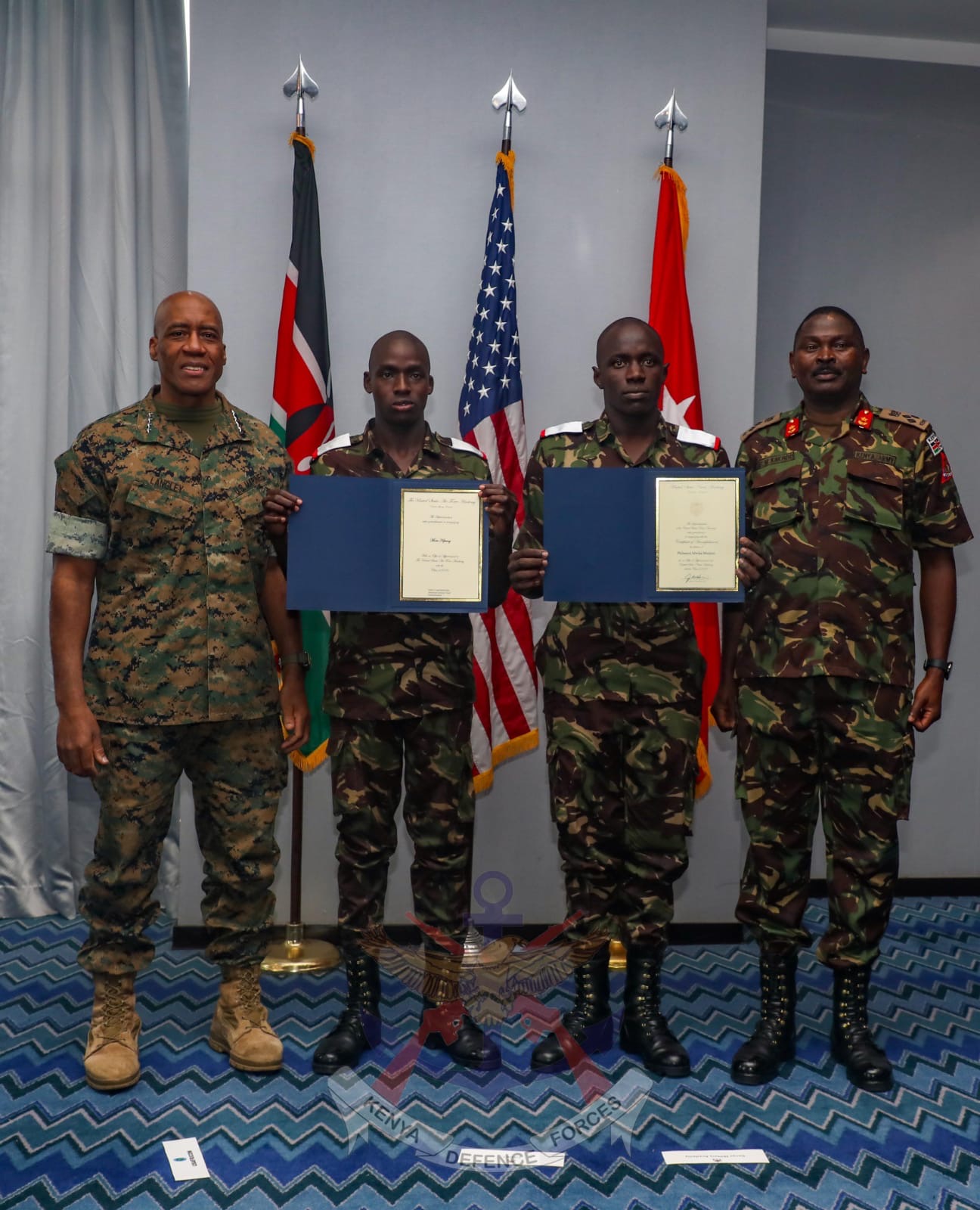 KDF AND USAFRICOM CELEBRATE KENYAN CADETS JOINING US MILITARY ACADEMIES ...
