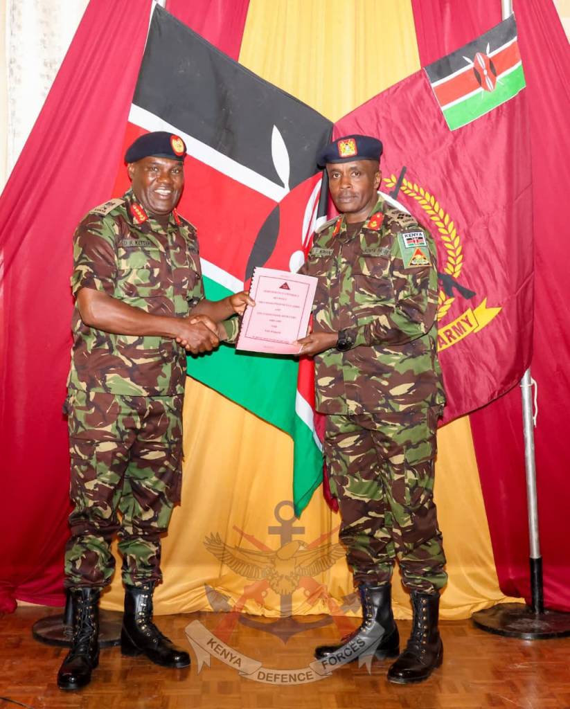 KENYA ARMY FORMATION AND CORPS COMMANDERS PERFORMANCE CONTRACT SIGNING ...